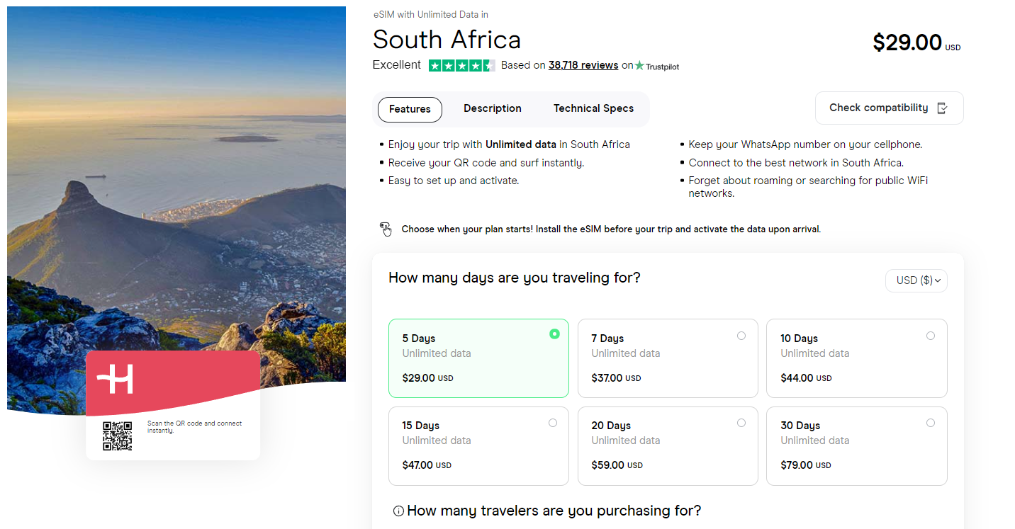 Best Pocket Wifi for South Africa - Holafly