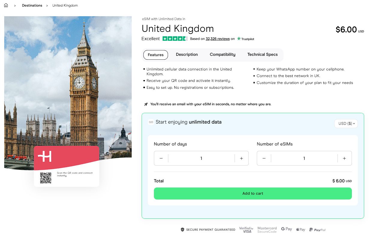 Learn how to get and activate an EE eSIM UK - Holafly